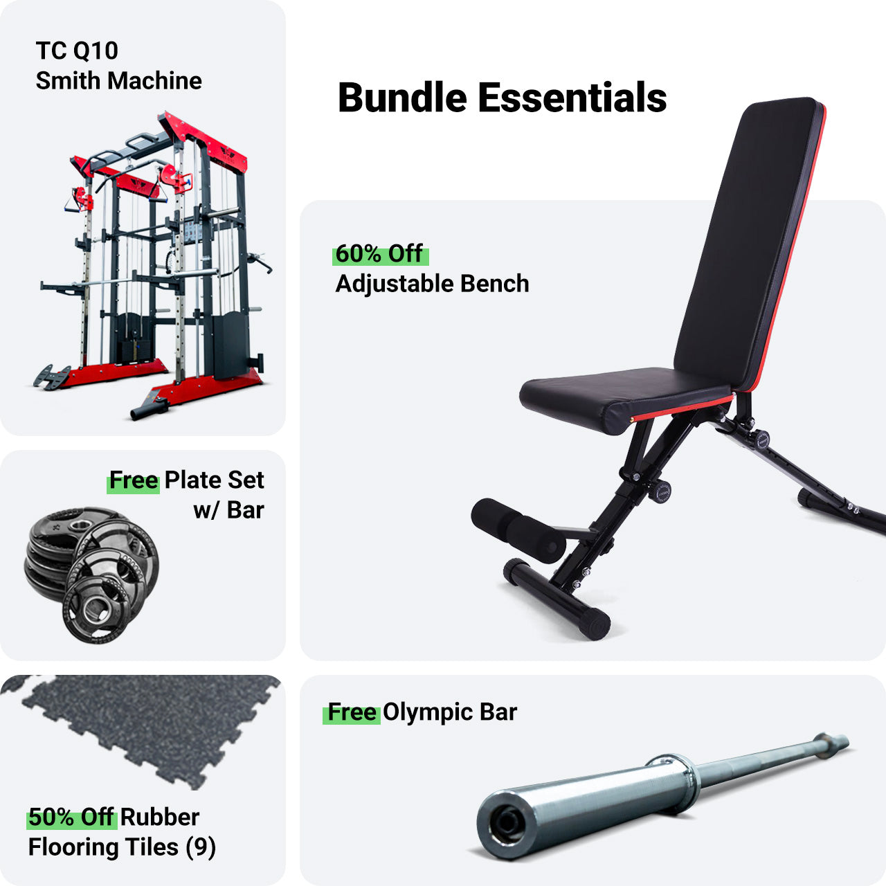 TC Q10 Smith Machine Home Gym Bundle – landmarkathletics